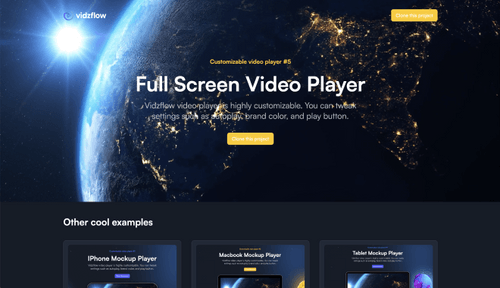 Video hosting for Webflow | Vidzflow